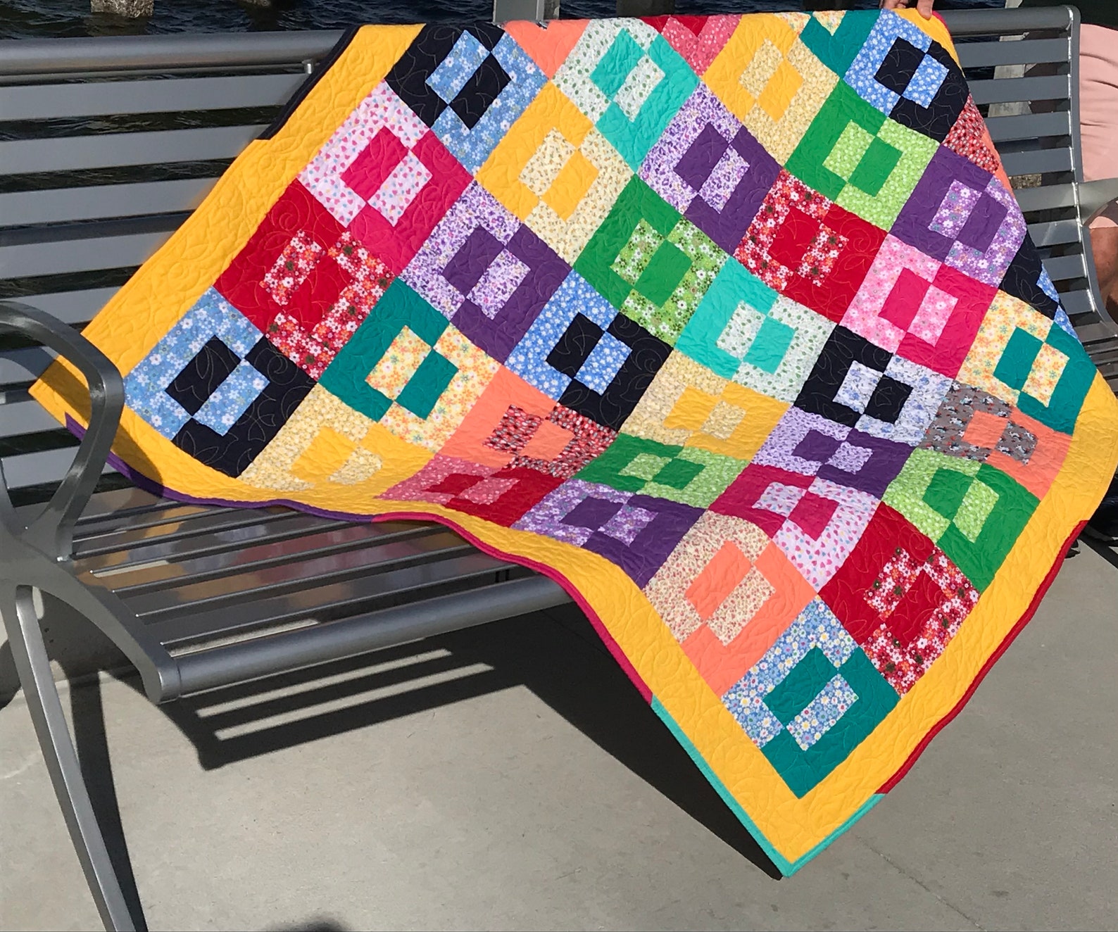 Colorful Puzzle Box Handmade Quilt - Etsy