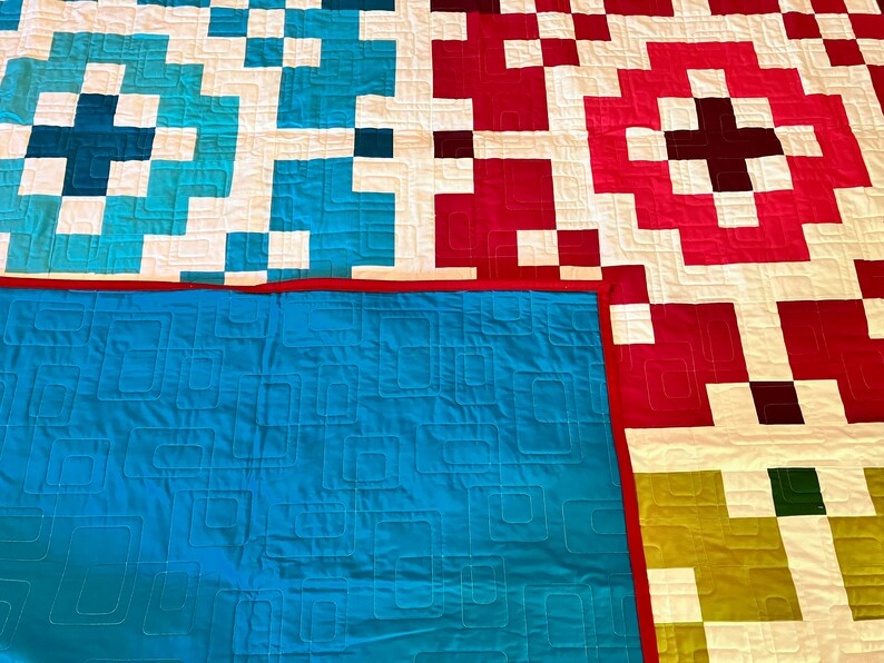 QR Code Quilt - Etsy