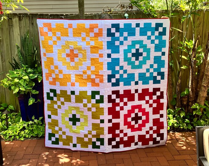 QR Code Quilt - Etsy