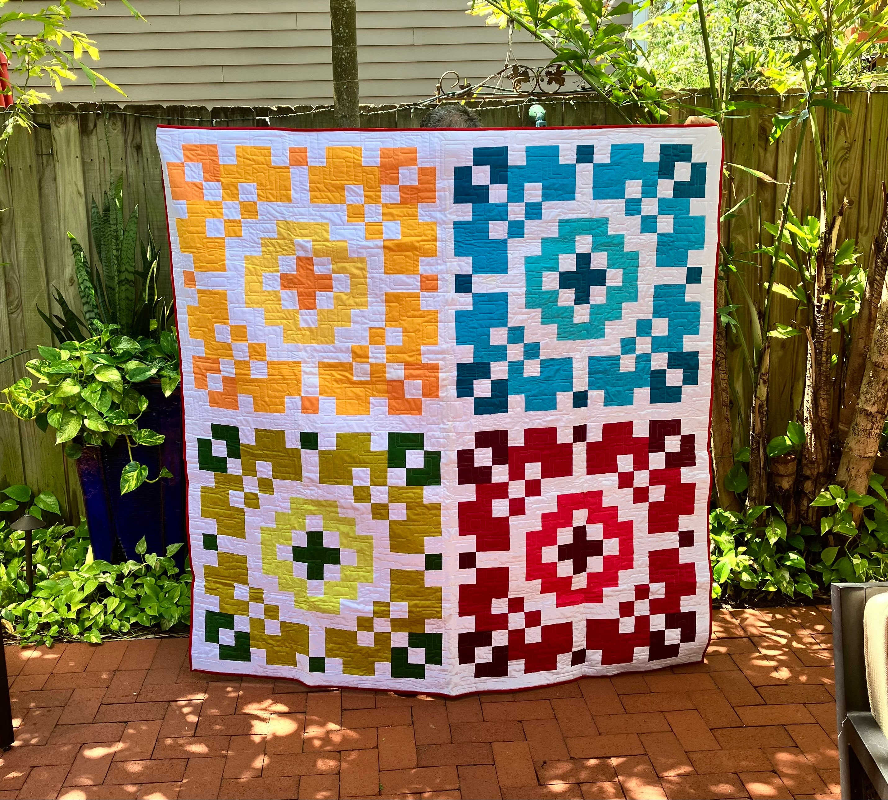 QR Code Quilt - Etsy