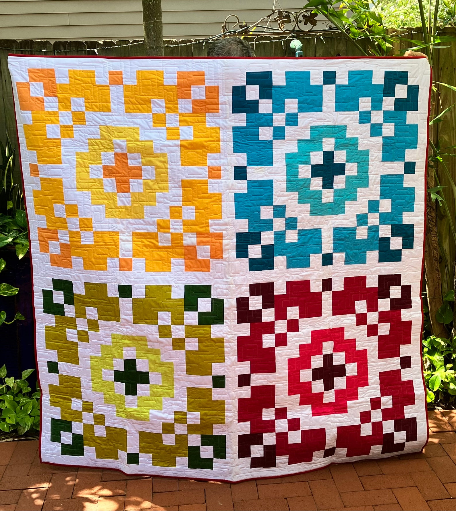 QR Code Quilt - Etsy