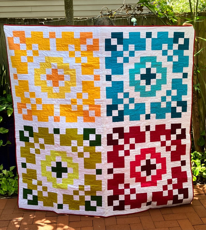QR Code Quilt - Etsy