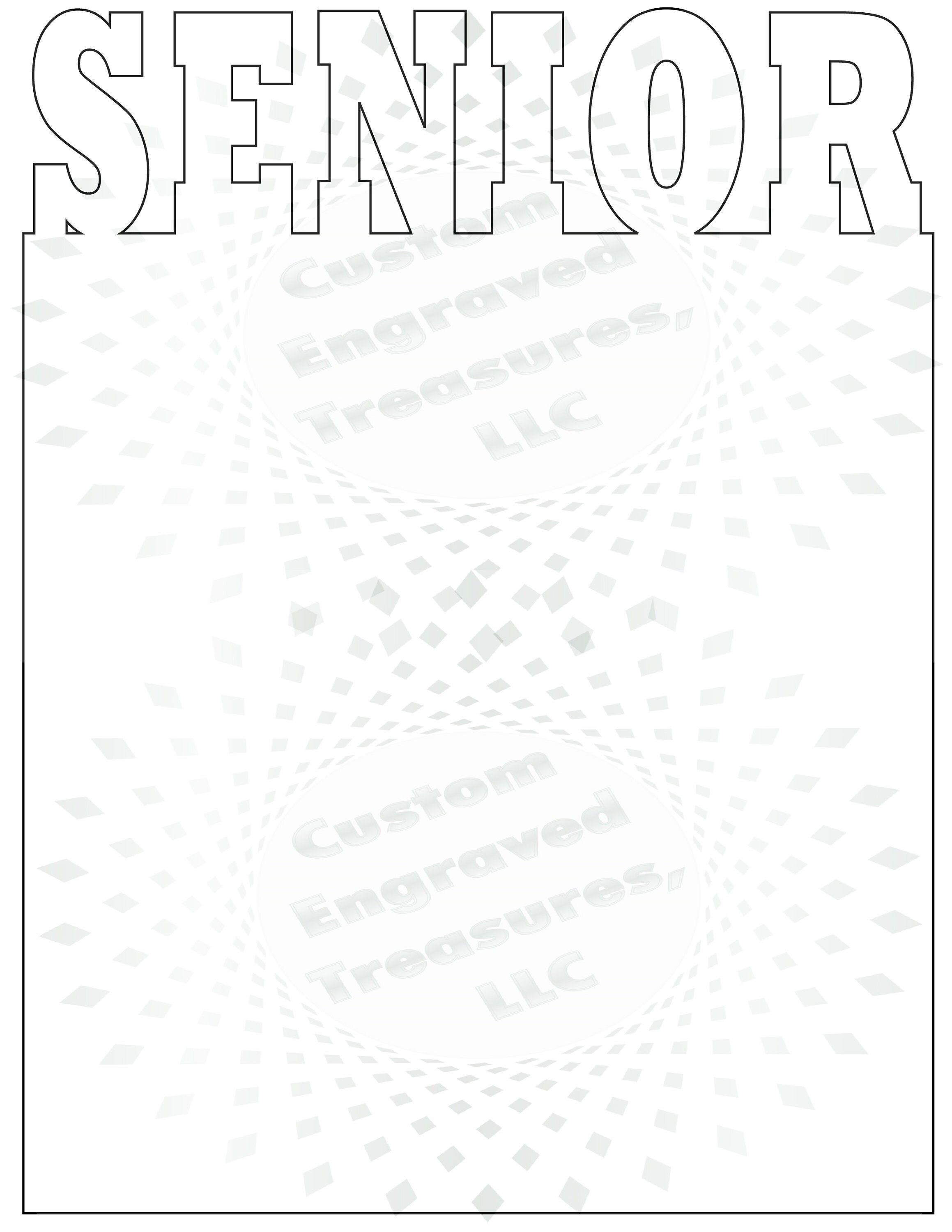 SENIOR Vertical Picture Board Digital Download - Etsy