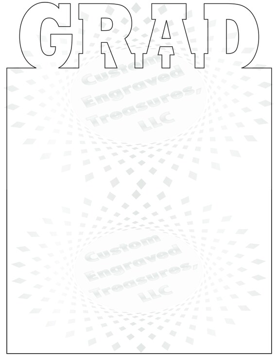 GRAD Vertical Picture Board Digital Download | Etsy