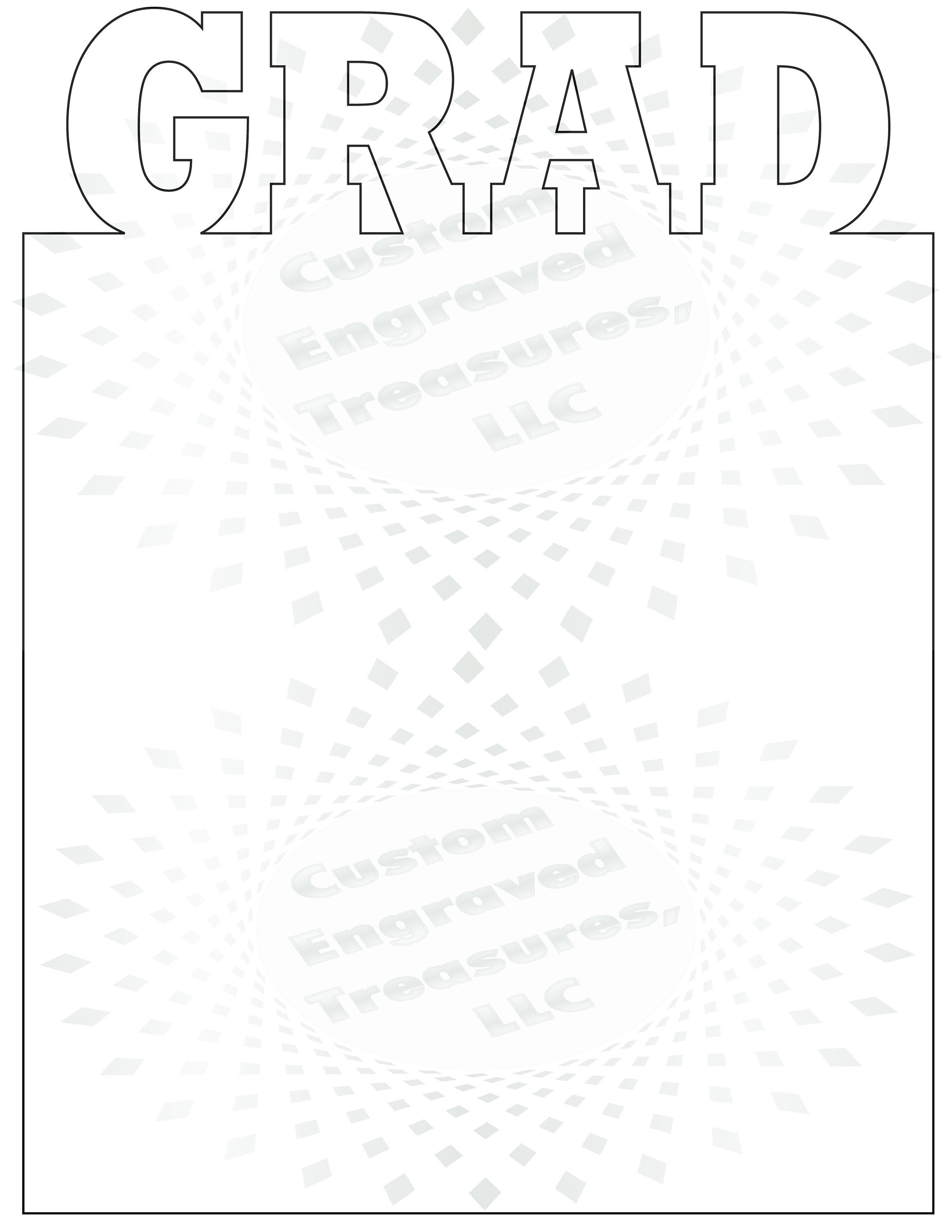 GRAD Vertical Picture Board Digital Download - Etsy