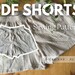 DIY Elastic Waist Shorts Sewing Pattern Beginner-friendly With Pockets ...
