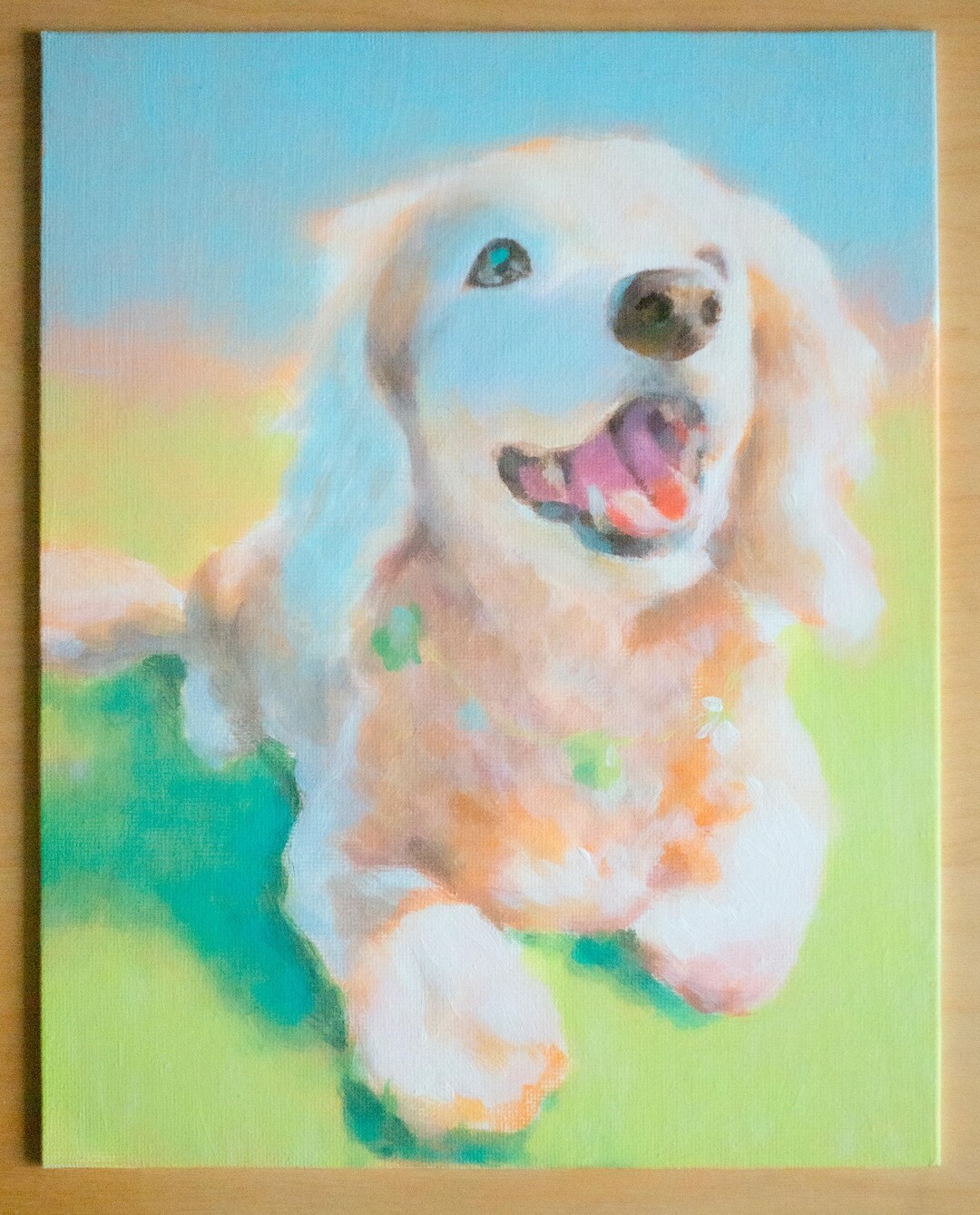 Hand Painted Pet Portraits on Canvas, Custom Original Painting by ...