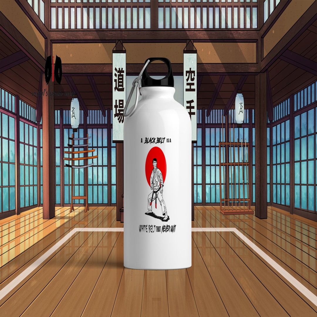 Black Belt Karate Water Bottle: Gift for Karate Enthusiast - Etsy