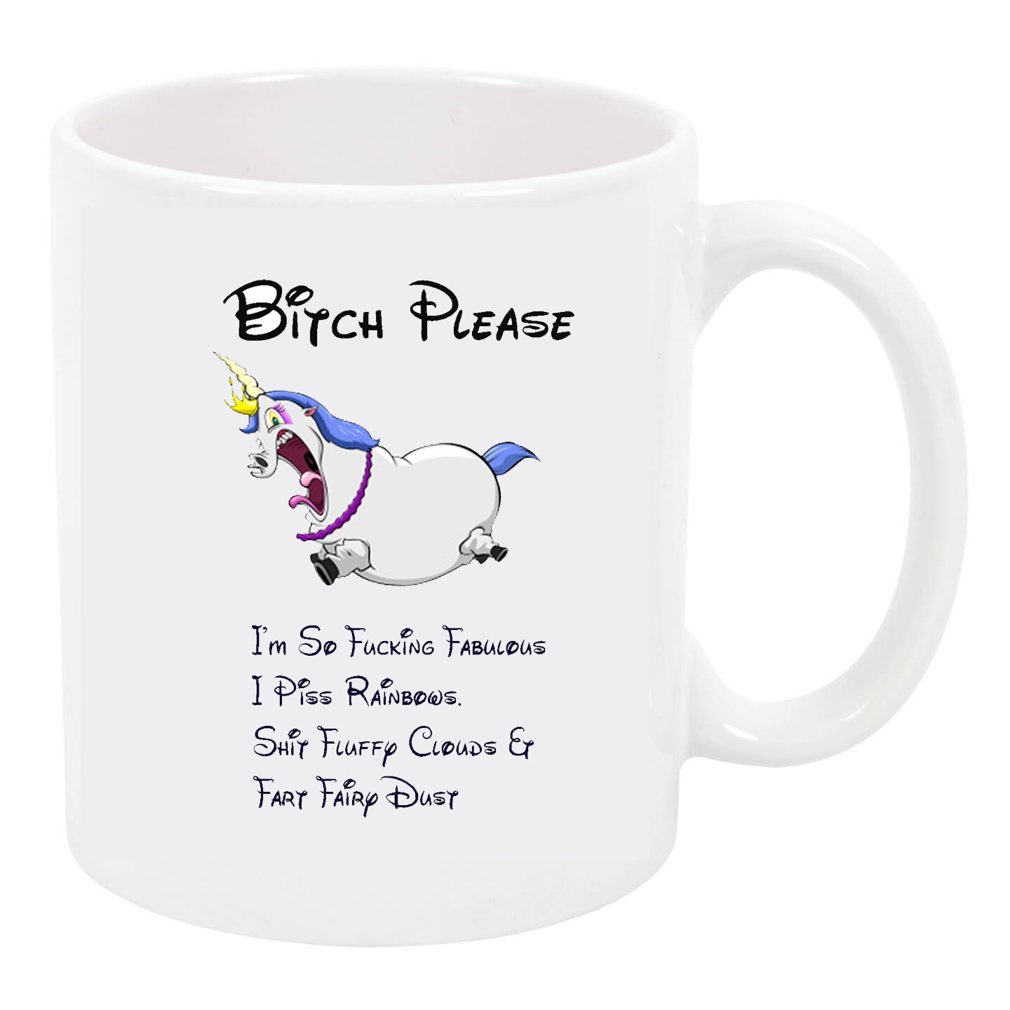 Rude Funny Adult Unicorn Mug - Etsy UK