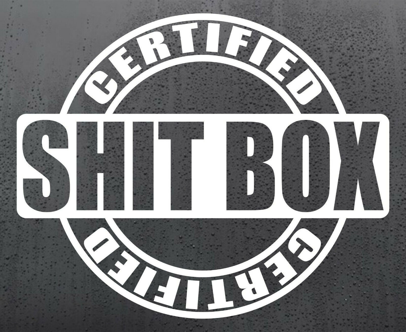 CERTIFIED BOX Funny Rude Vinyl Car Sticker Decal Van | Etsy Canada