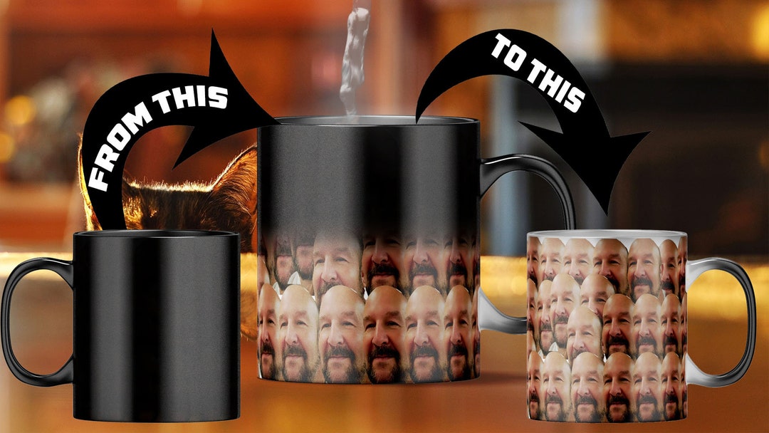 Face Mash Magic Mug: Heat-sensitive Funny Gift - Etsy UK