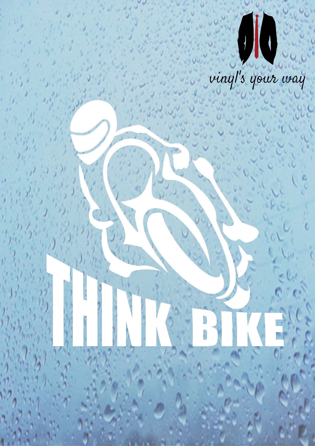 Think Bike Vinyl Decal Sticker Car Motorbike Window Bumper - Etsy