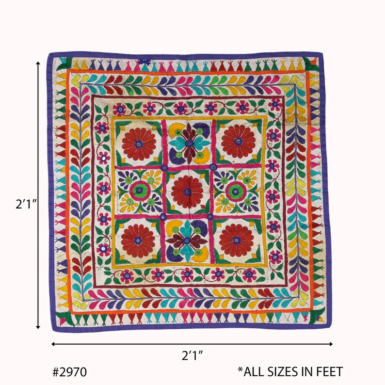 Handmade Wall Hanging Cotton Traditional Indian Textile Tapestry ...