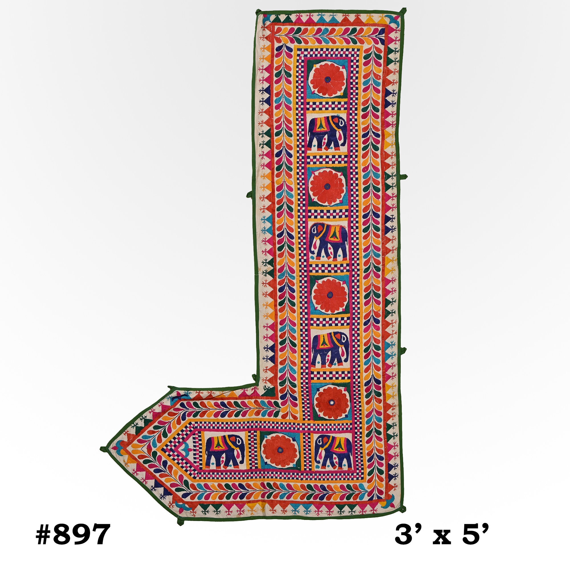 Vintage Toran 3x5 Ft Bandanwar Door Hanging Antique Hand - Etsy