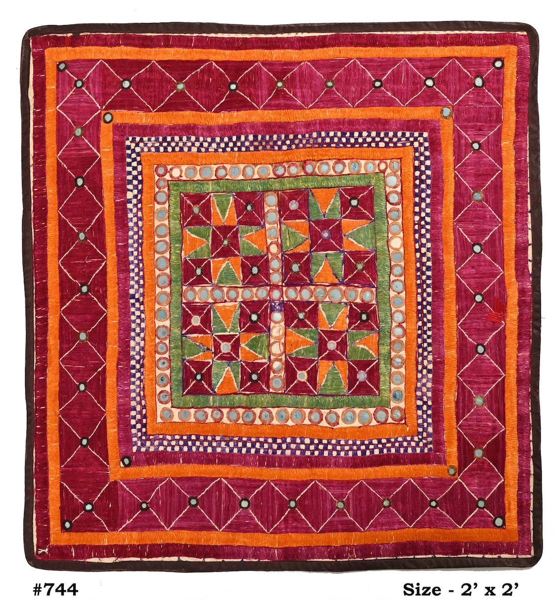 Antique Hand Embroidered Tapestry Handmade Indian Tribal Wall - Etsy