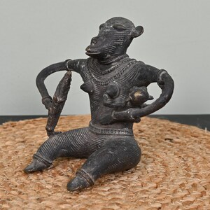 Colección de 60-70 años/Figura de latón única/Figura tribal vintage ...