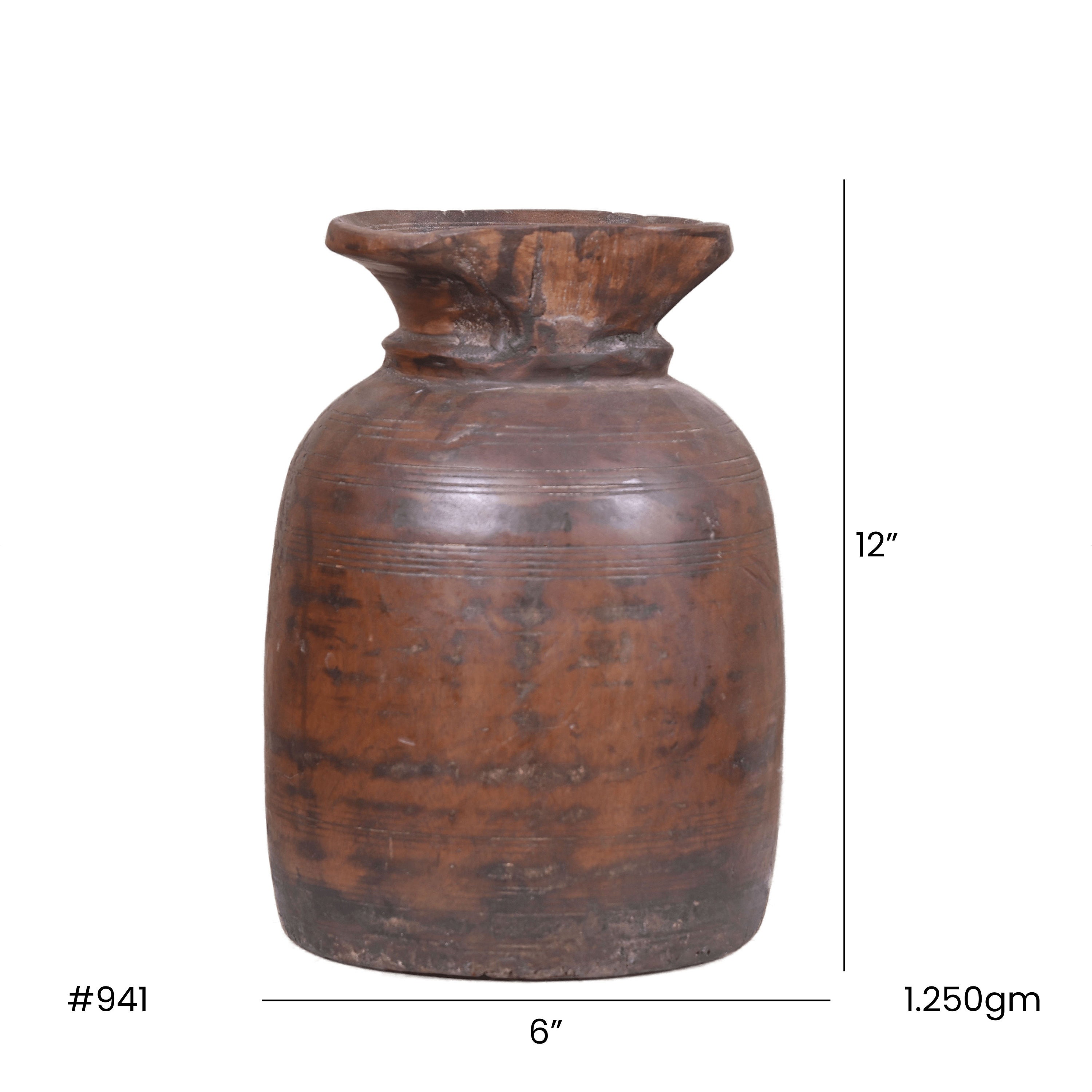 Antique Wooden Himachal Water Pot /himachal Pots / Indian Pots Matka ...