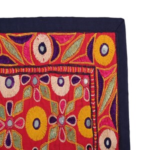 Vintage Gujarati Wall Decor Textiles Indian Cotton Hand Embroidered ...