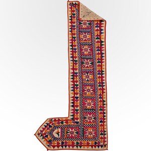 Vintage Toran, 2x5 Ft Bandanwar, Door Hanging, Antique Hand Embroidered ...