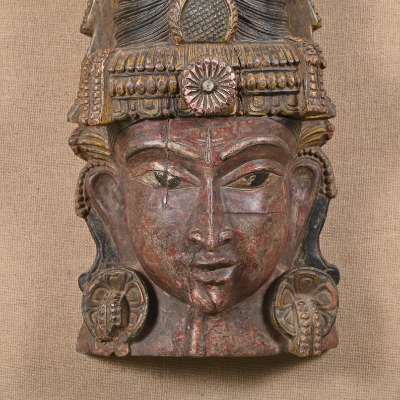 Bali Winged Flying Mermaid Goddess Artifact Handpainted Wooden - Etsy