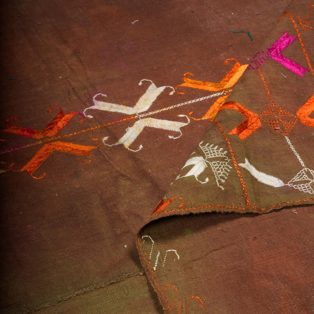 Punjabi Bagh Textile, Indian Cotton Hand Embroidery Table Cloth ...