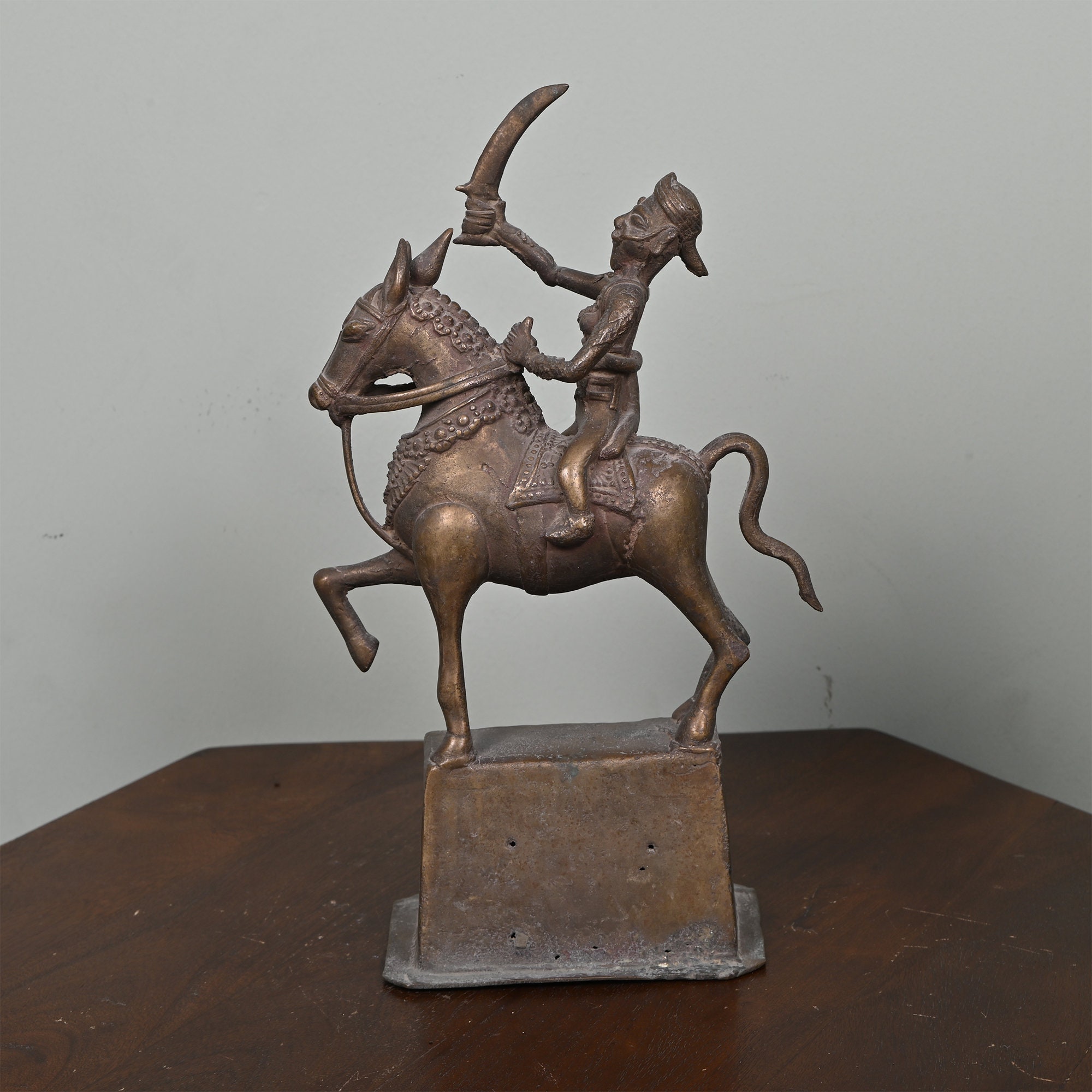 Vintage Brass Statue 1960s-year-old Hand Carved Brass Tabletop, Man ...