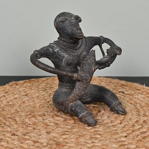 Colección de 60-70 años/Figura de latón única/Figura tribal vintage ...
