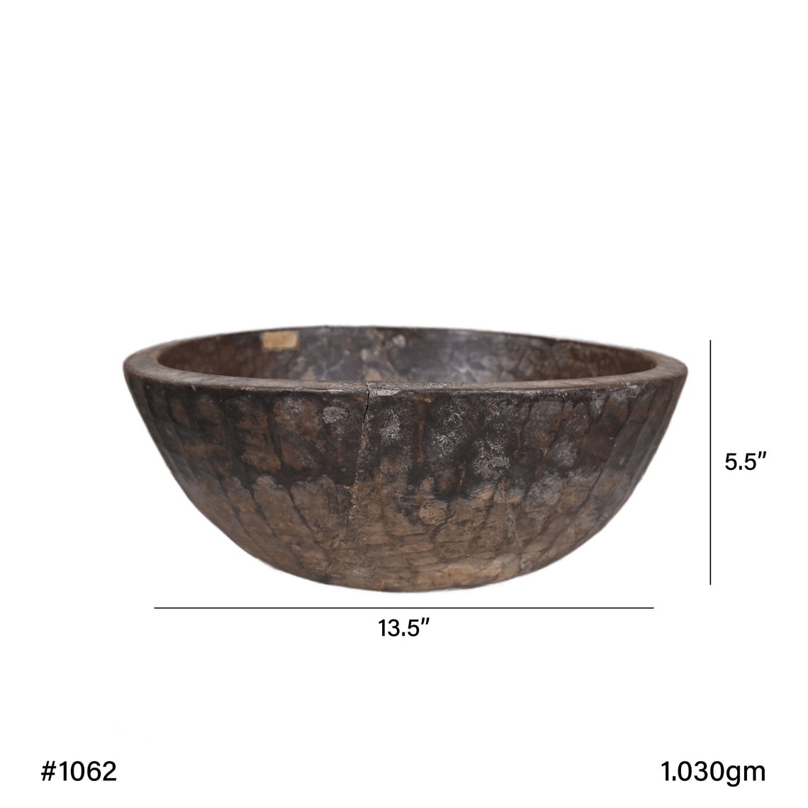 Vintage Handcarved Wooden Bowl Rustic Farm House Style Table Top ...