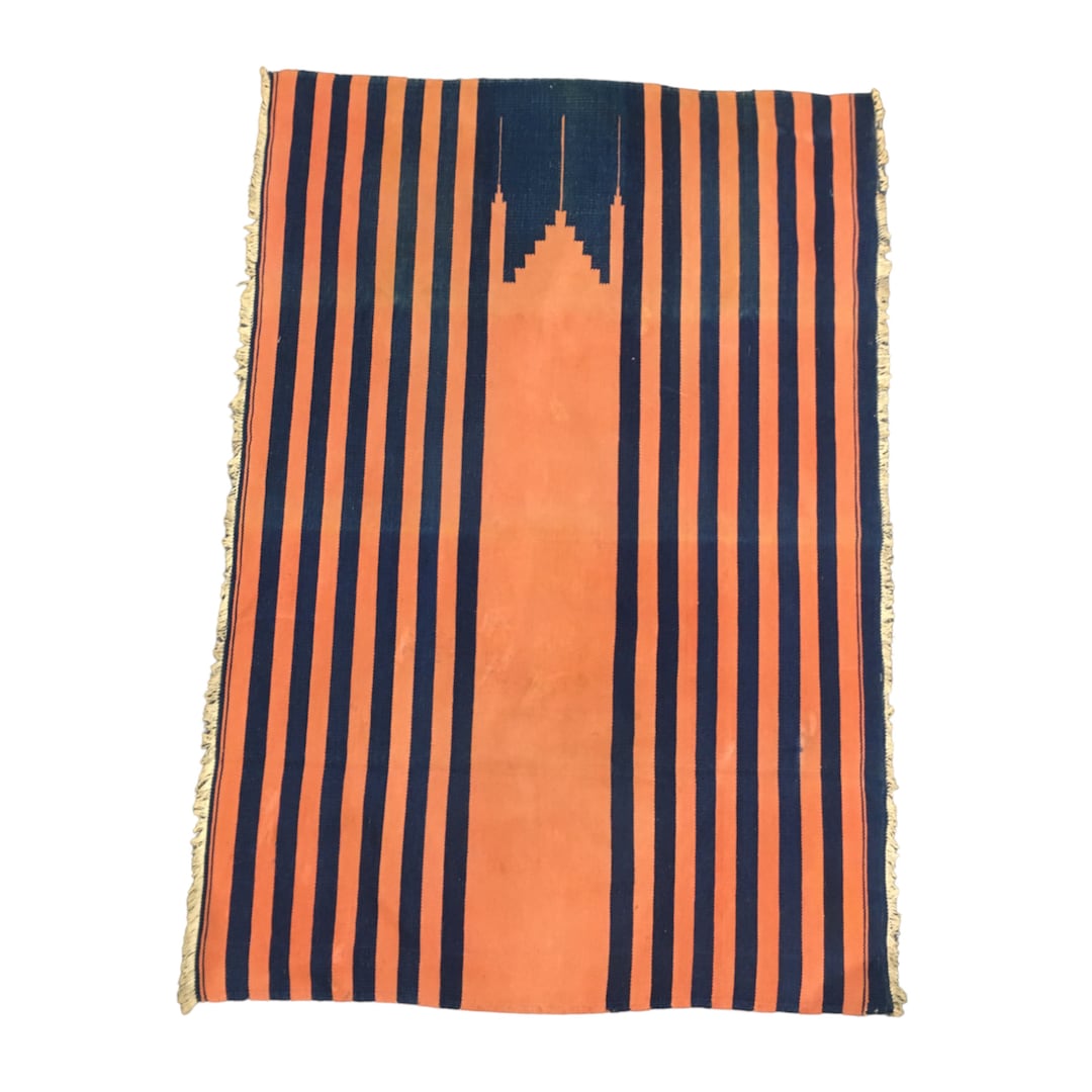 Traditional Hand Crafted Islamic Prayer Rug Hand Woven Flat Weave ...