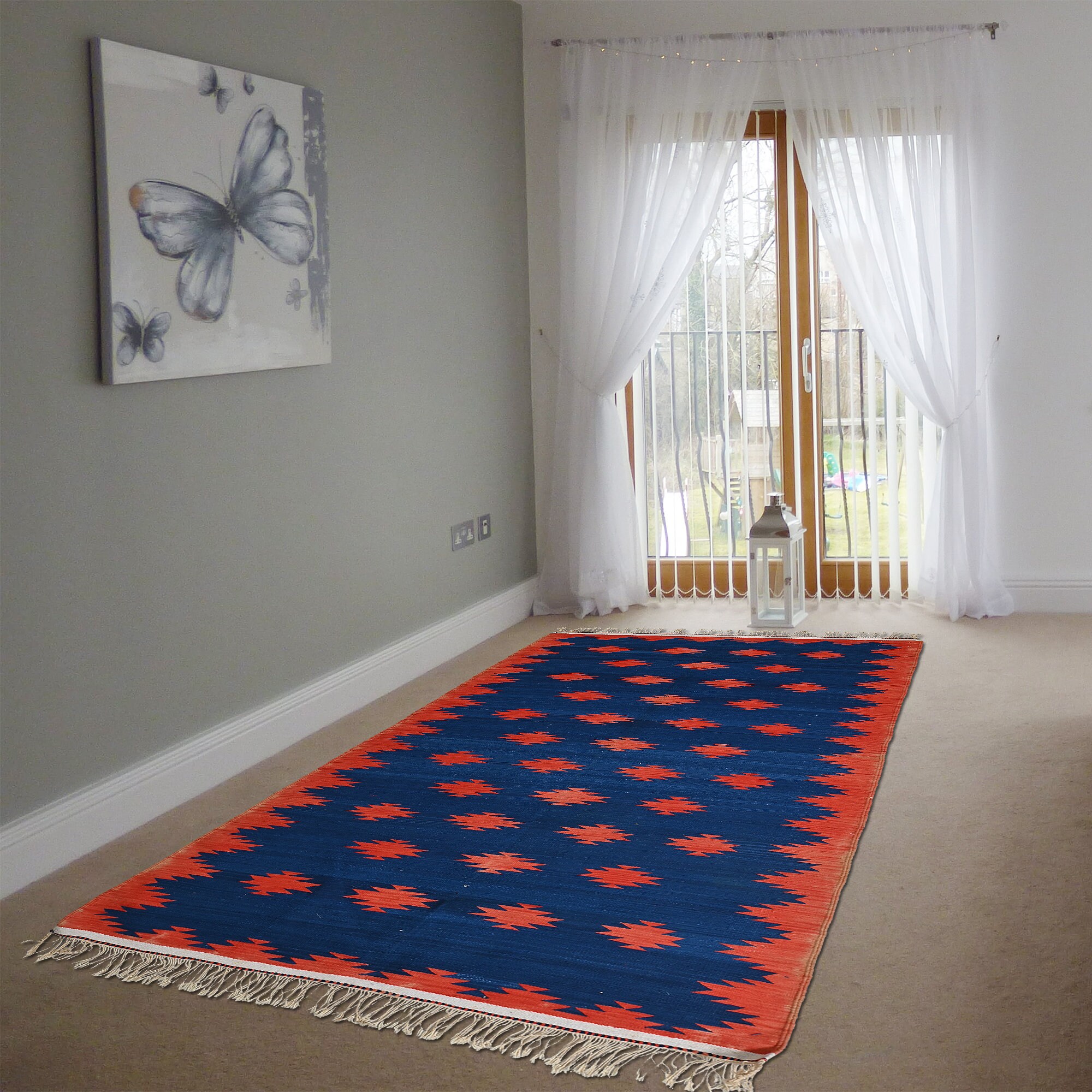 60-70 Year Old 3.6 X 6.6 Feet Indian Hand Made Traditional Area Rug ...