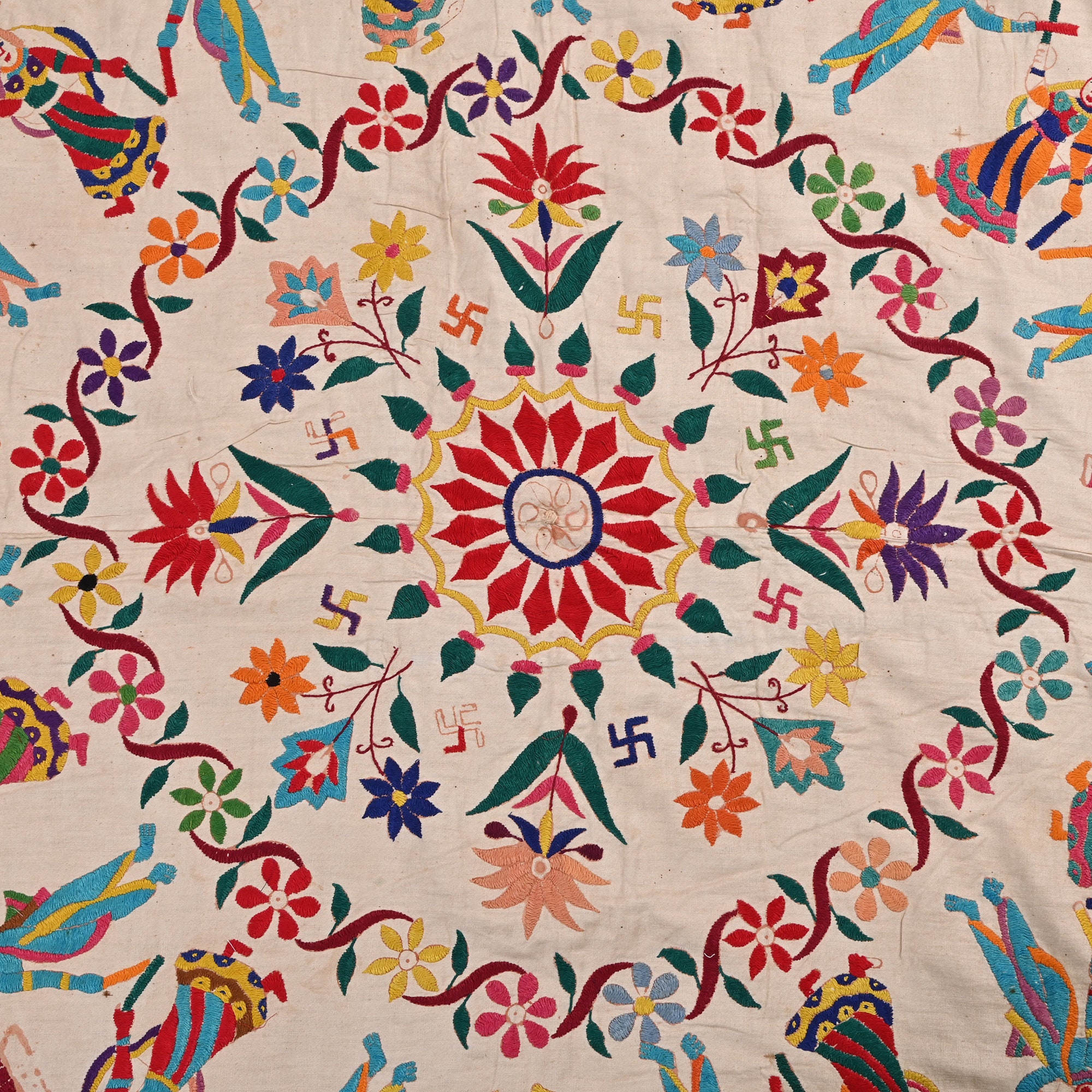 Vintage Embroidered Traditional Design Decoration Tapestry - Etsy