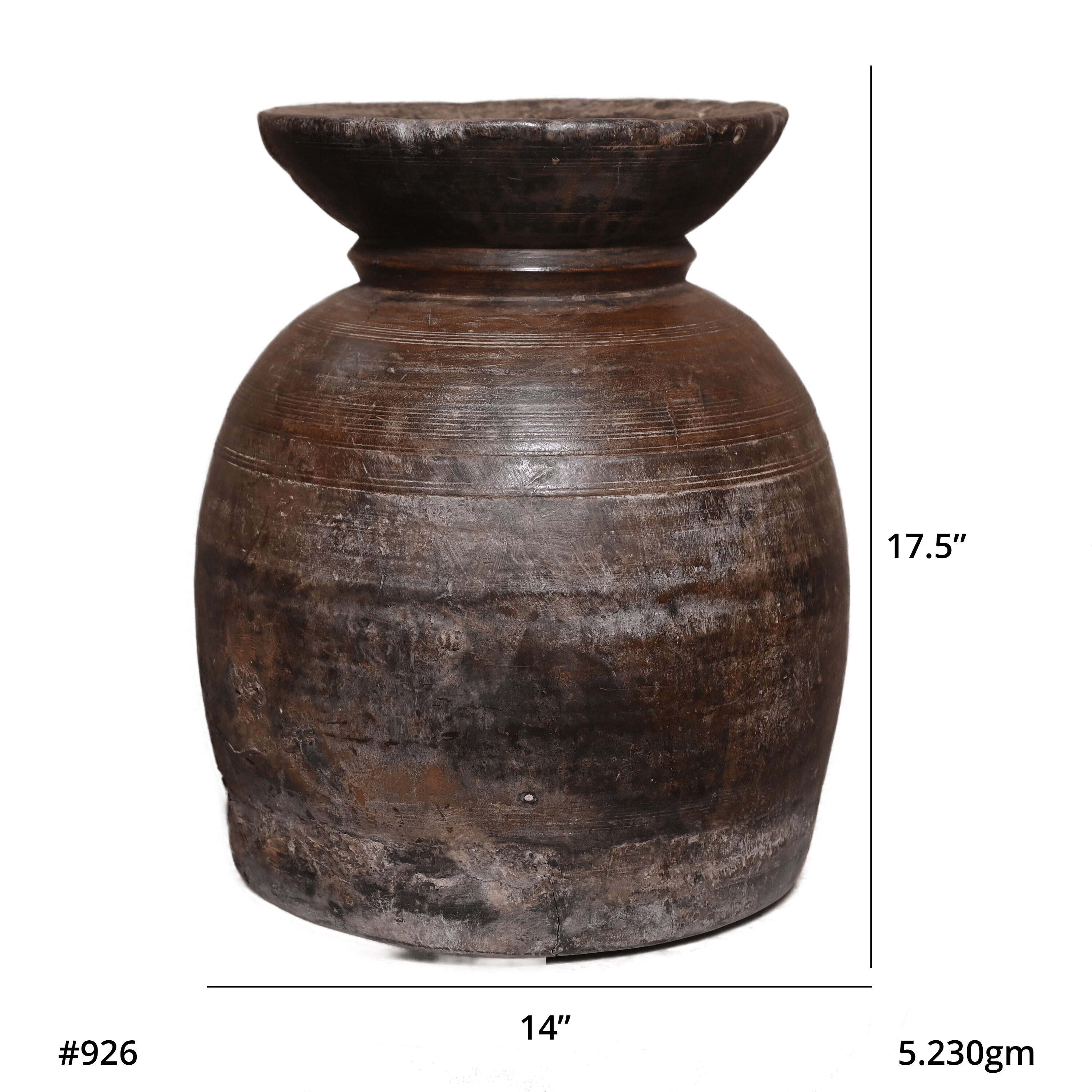 Wood Surahi Figurines Vintage Wooden Himachal Matka Pot Wood - Etsy