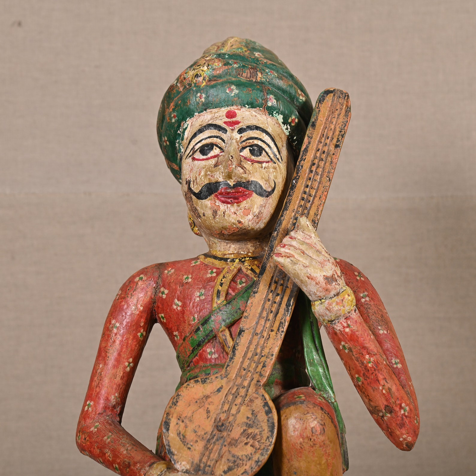 Indian Wooden Statue Home Decor Gift Item Man Figurines Hand Carved ...