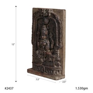 Gift Indian Goddess Wooden Statue Destressed Painted Wooden Rustic ...