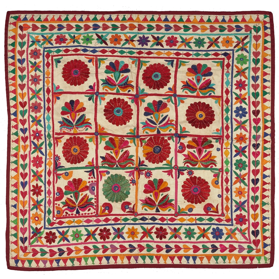 Handmade Wall Hanging Cotton Traditional Indian Textile Tapestry ...