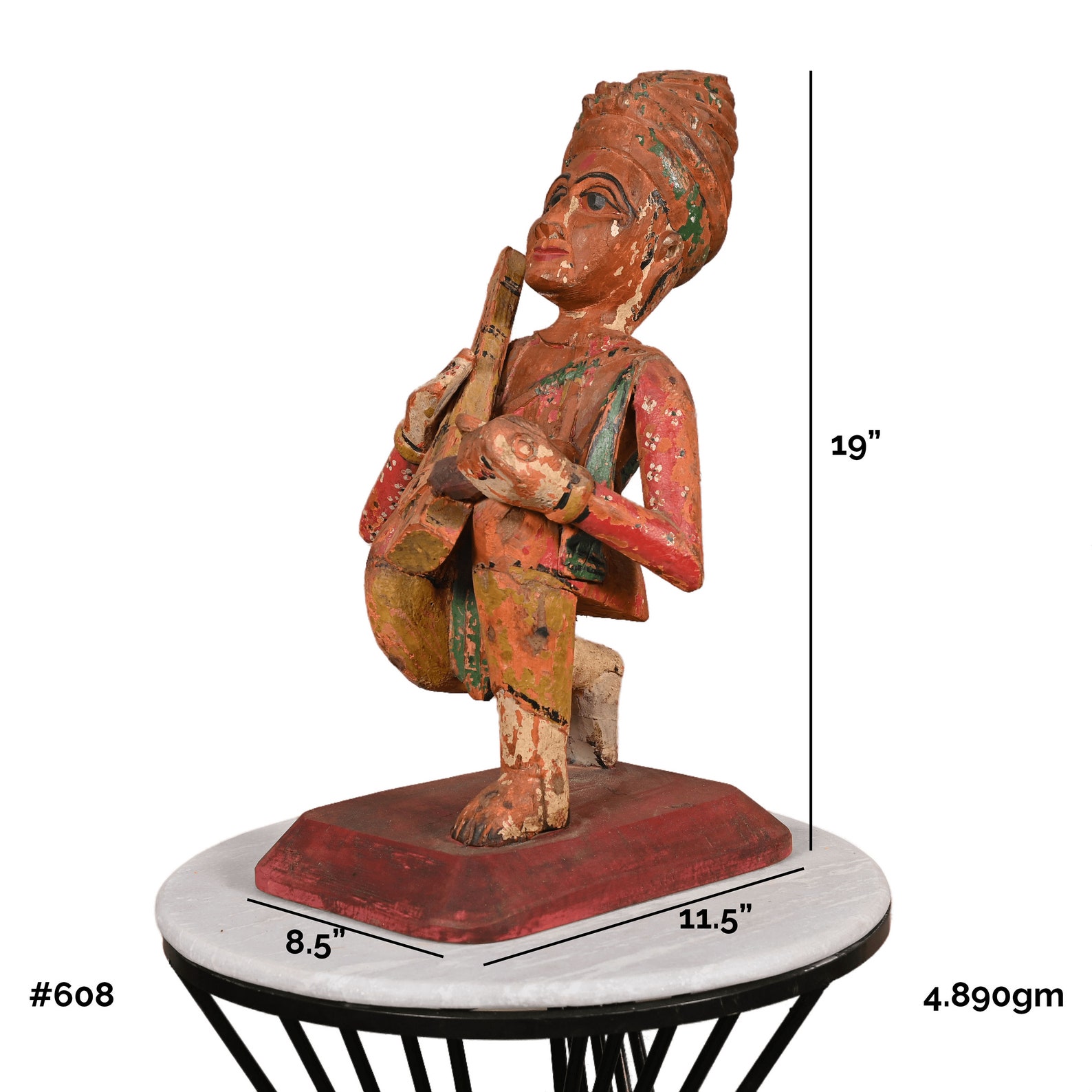 Indian Wooden Statue Home Decor Gift Item Man Figurines Hand - Etsy