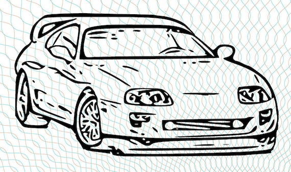 97 Toyota Supra SVG File - Etsy Canada