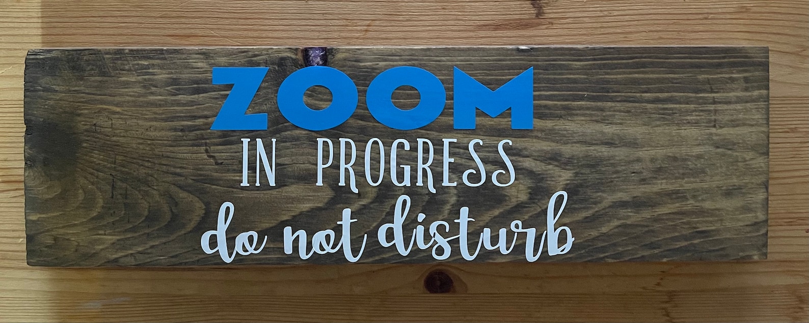Zoom Meeting in Progress Sign Door Sign Zoom Do Not Disturb | Etsy