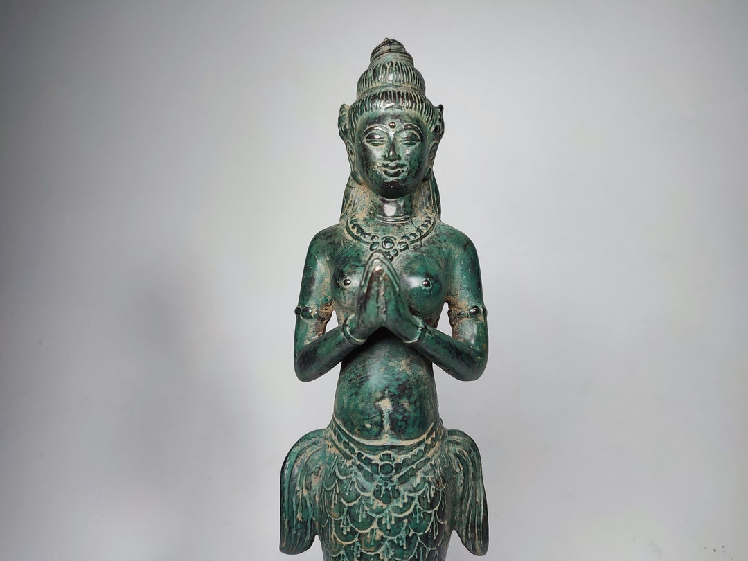 Suvannamaccha Mermaid Figurine, 10.2 Inch, Mermaid Sculpture, Sea ...