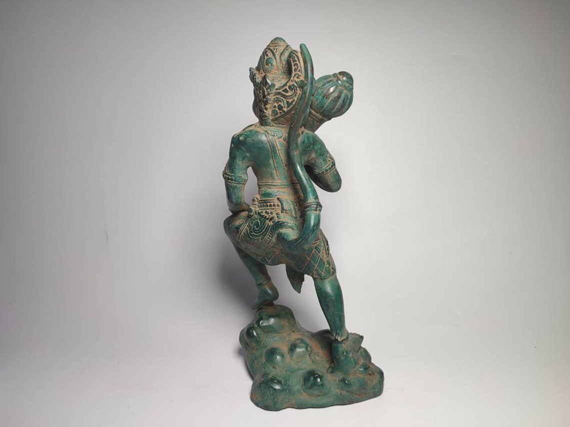 Bronze Hanuman Statue King of Monkey Lord Hanuman Hanuman - Etsy