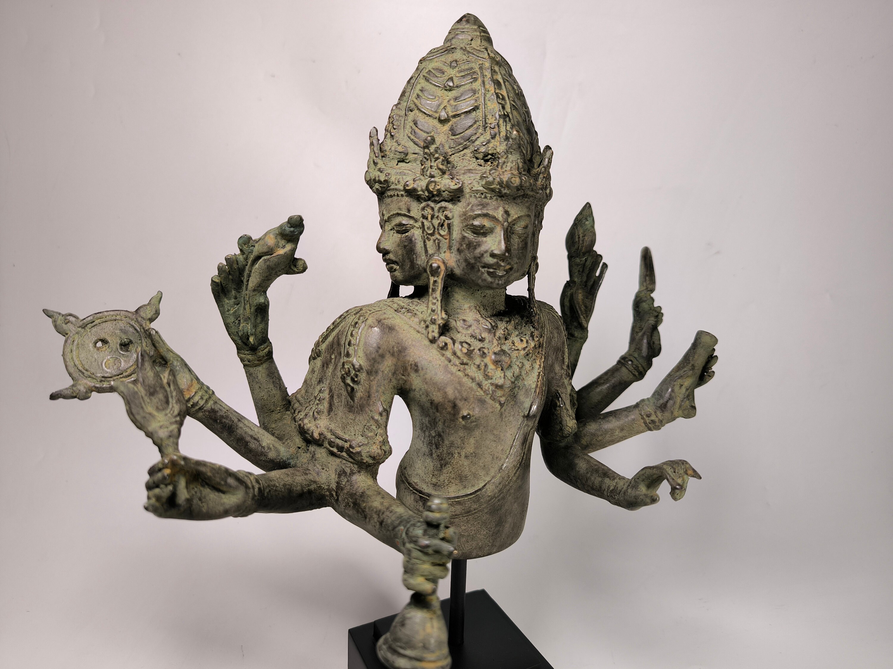 Antique Brahma Statue, 8 Armed Brahma God, Brahma Half Body, Hindu God ...