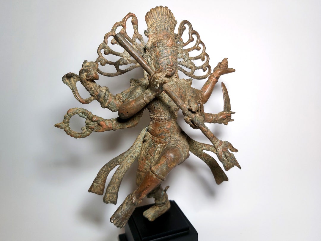 Antique Shiva Statue, Six Arm Shiva Statue, Lord Shiva Statue, Dancing ...