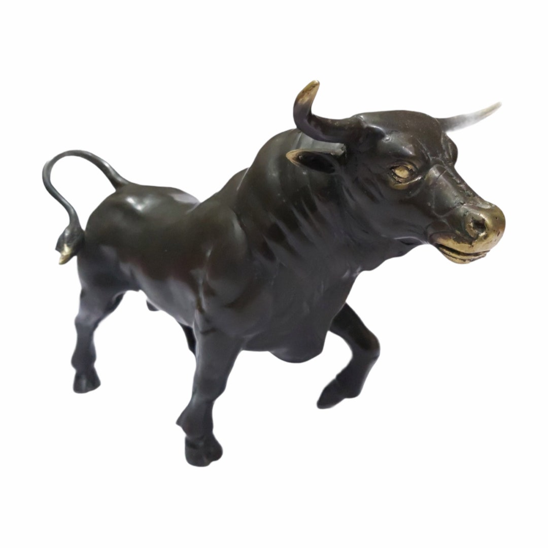 Bronze Bull Statue, Big Bull, Bronze Sculpture, Animal Figure, Zodiac ...