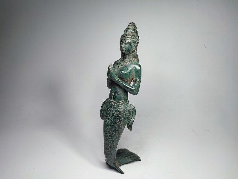 Suvannamaccha Mermaid Figurine, 10.2 Inch, Mermaid Sculpture, Sea ...