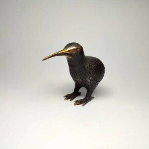 Bronze Kiwi Sculpture, Kiwi Bird, Animal Figure, Animal Lover, Collectible Gift, Solid Bronze ...