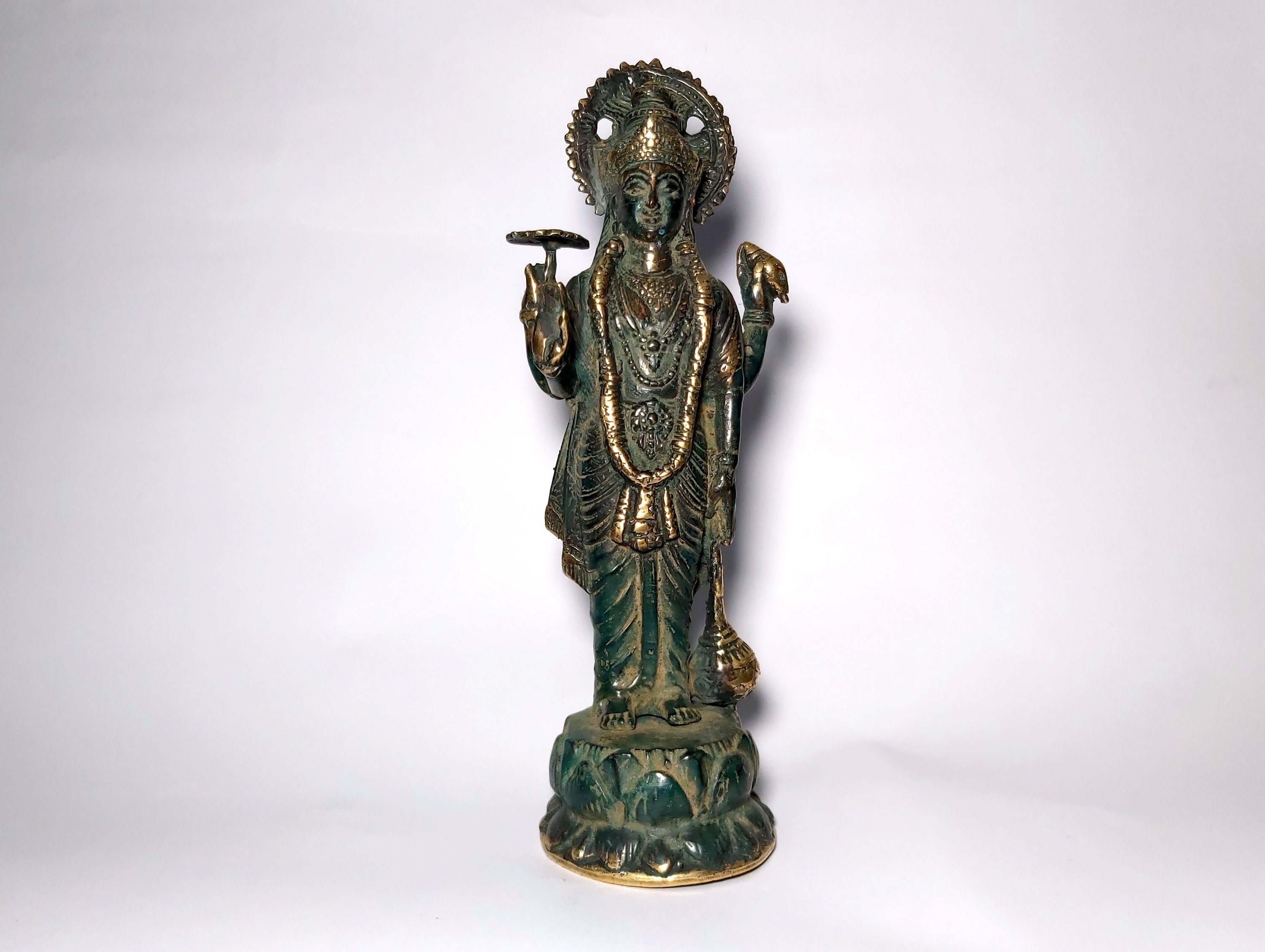 Bronze Vishnu God Vishnu Four Arms Statue Lord Vishnu - Etsy