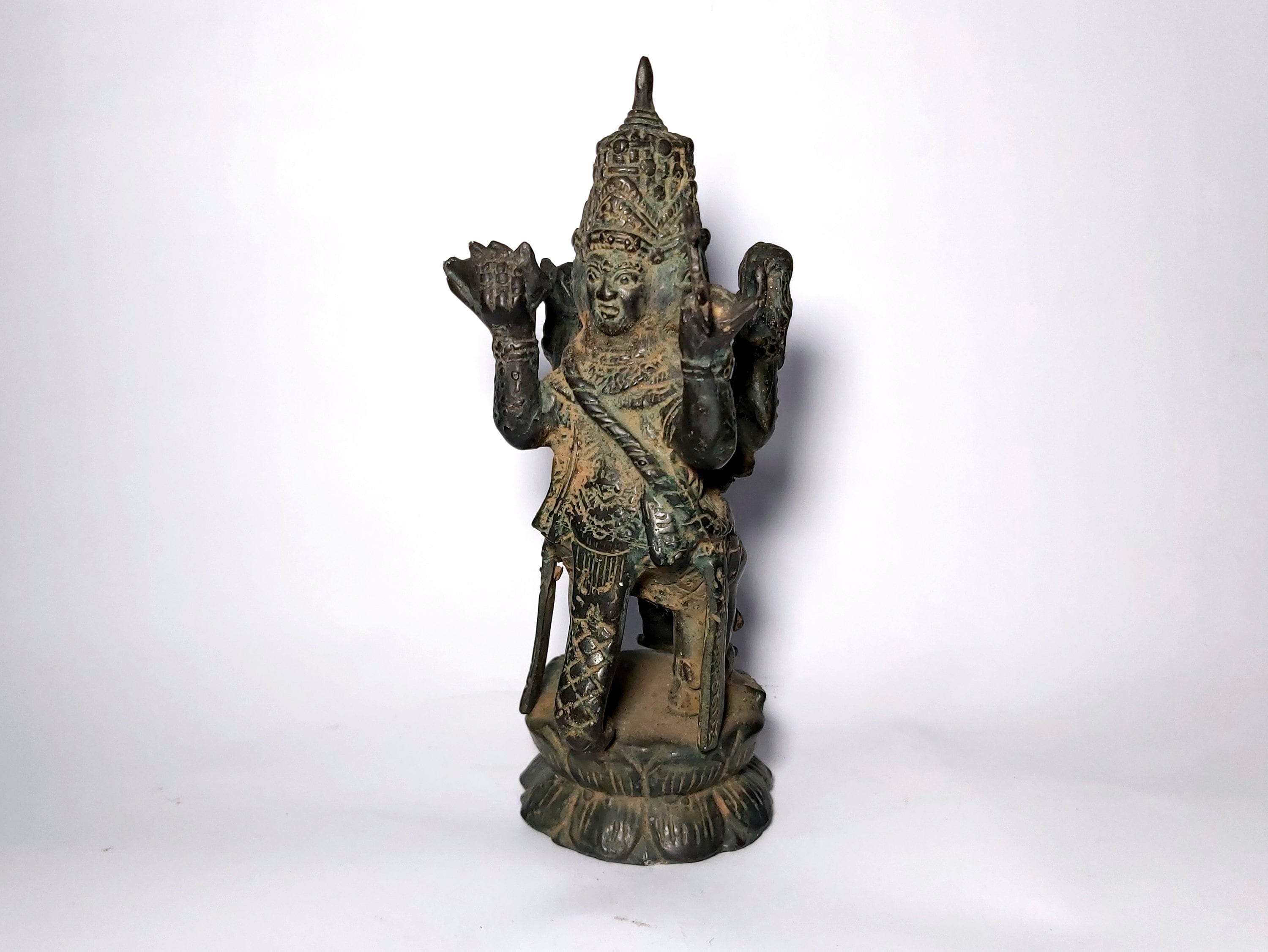 Four Faced Brahma God, Brahma Catur Muka, Bronze Brahma Statue, Hindu ...