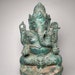 Bronze Ganesha Statue, Antique Ganesha, Ganesha Sitting on Lotus, Hindu ...
