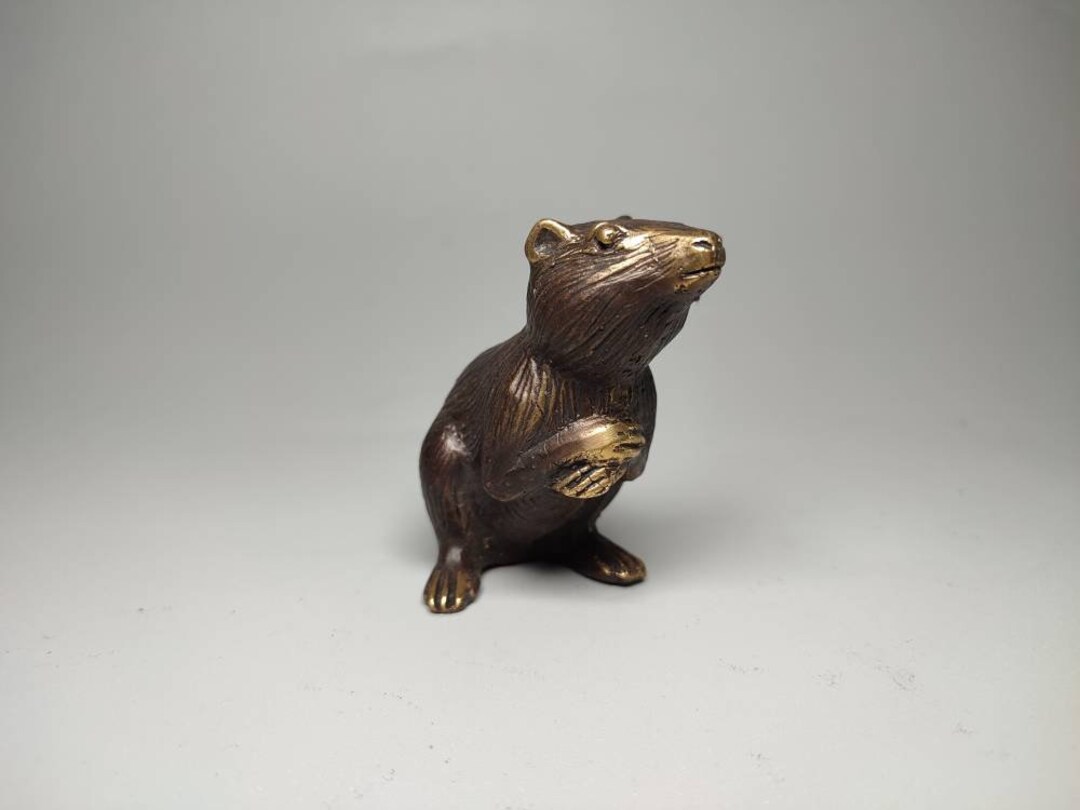 Bronze Mouse Sculpture, Mouse Statue, Standing Mouse, Wildlife ...