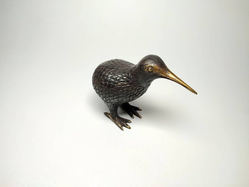 Bronze Kiwi Sculpture Kiwi Bird Animal Figure Animal Lover - Etsy